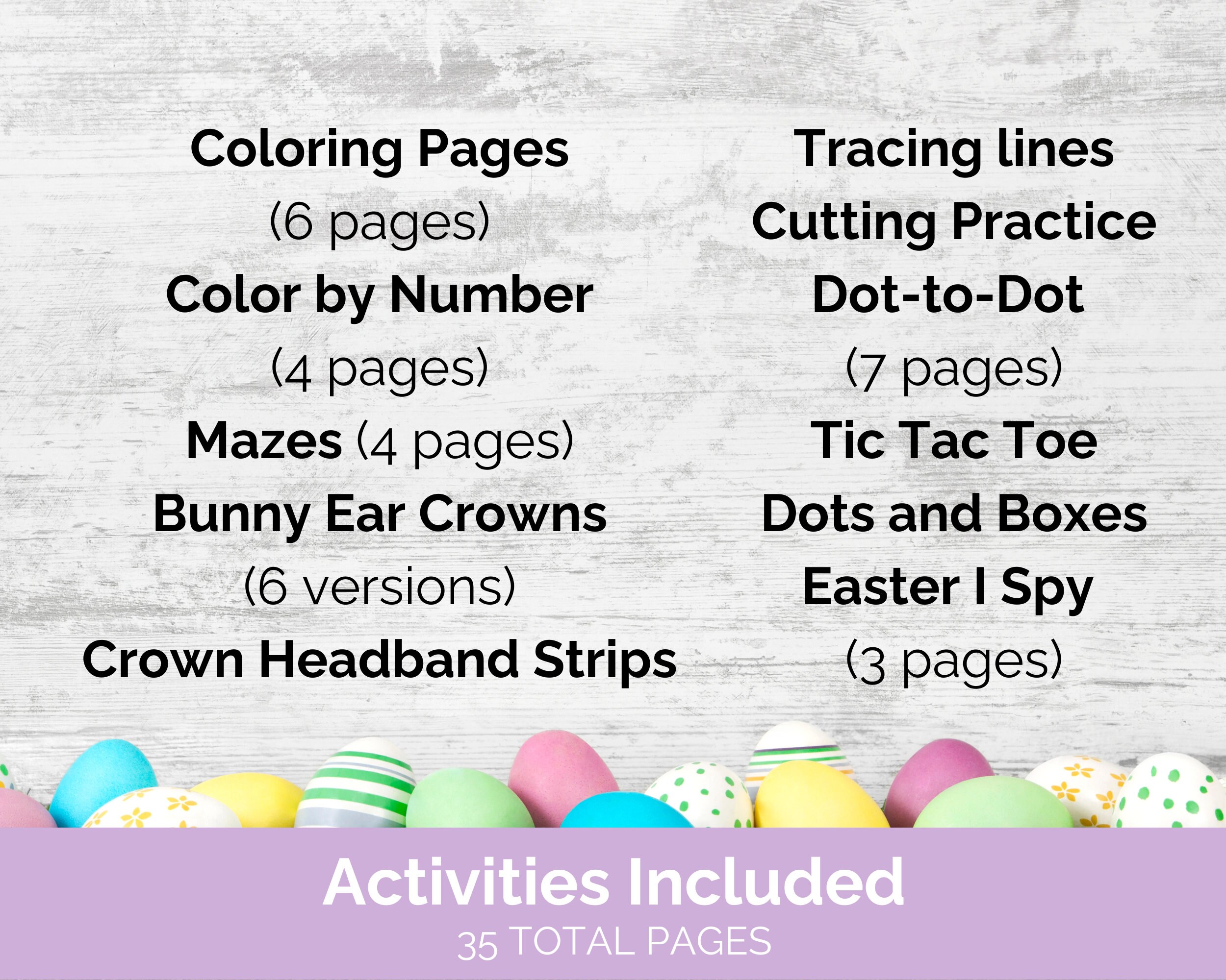 Easter Activity Bundle, Color by Number Easy, Easter Coloring Pages ...