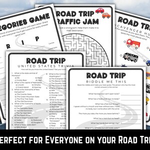 Road Trip Games Bundle, Road Trip Printable, Family Road Trip ...