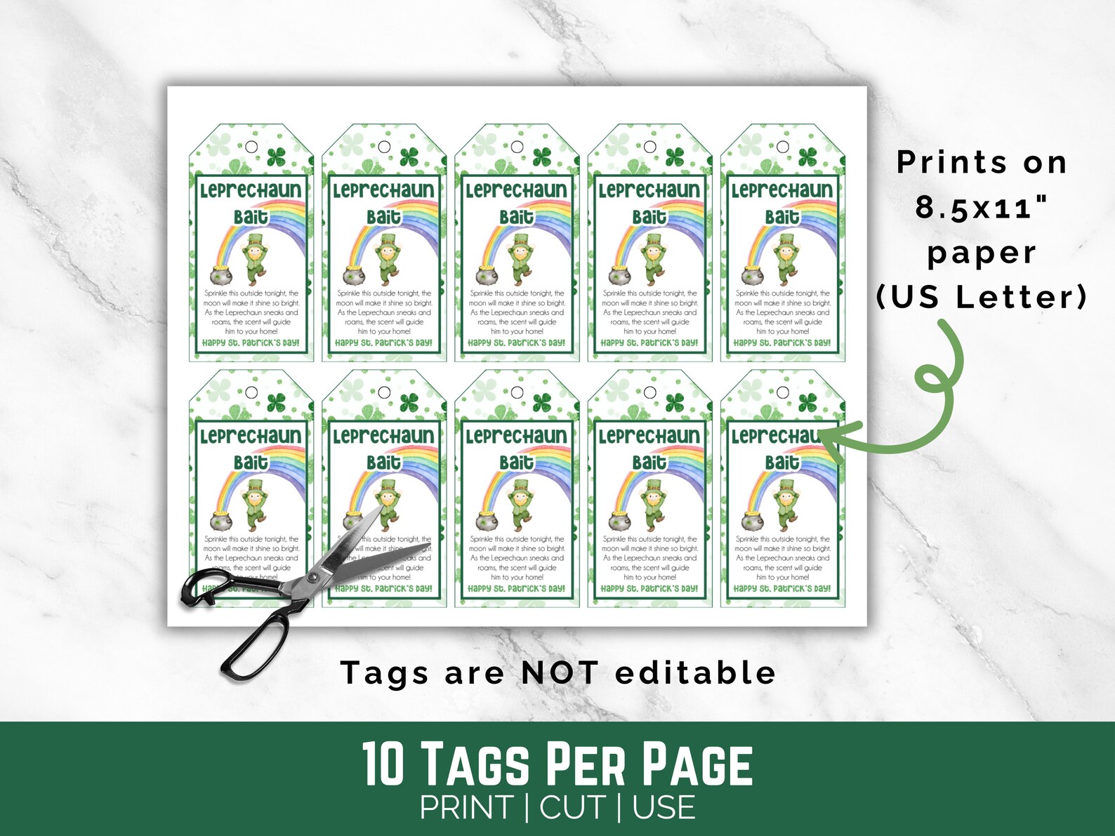 Leprechaun Bait, St. Patrick’s Day Printable Tag, Leprechaun Loot Bag ...