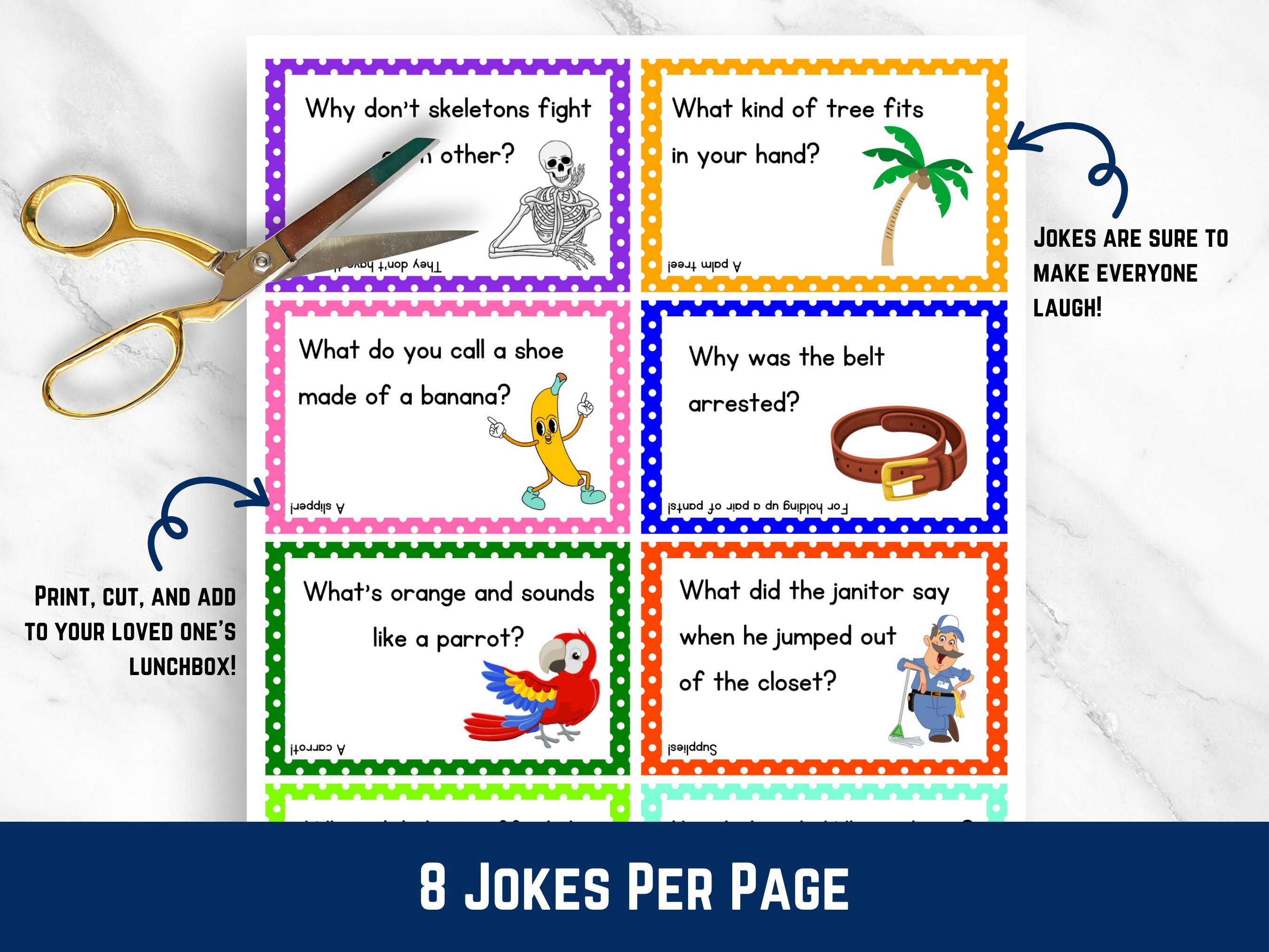 Printable Lunchbox Jokes, Lunch Box Notes for Kids, Lunch Box Jokes ...