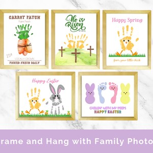 Spring Handprint Craft, Bunny Footprint, Handprint Art, He is Risen ...