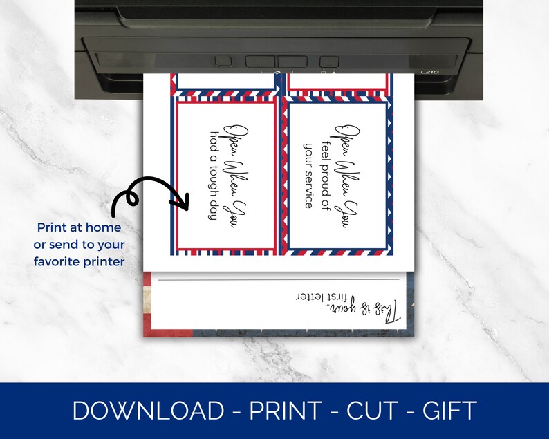 Open When Envelopes for Military, Printable Open When Letters Military ...
