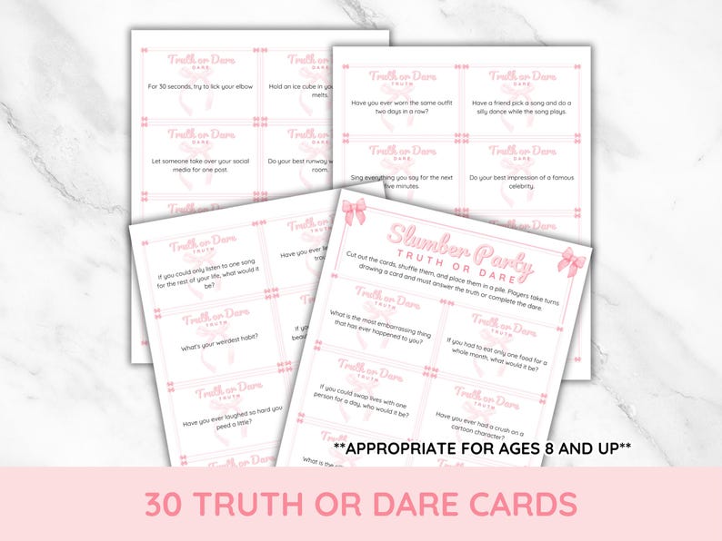 Slumber Party Sleepover Kit, Printable Slumber Party Games, 10th ...