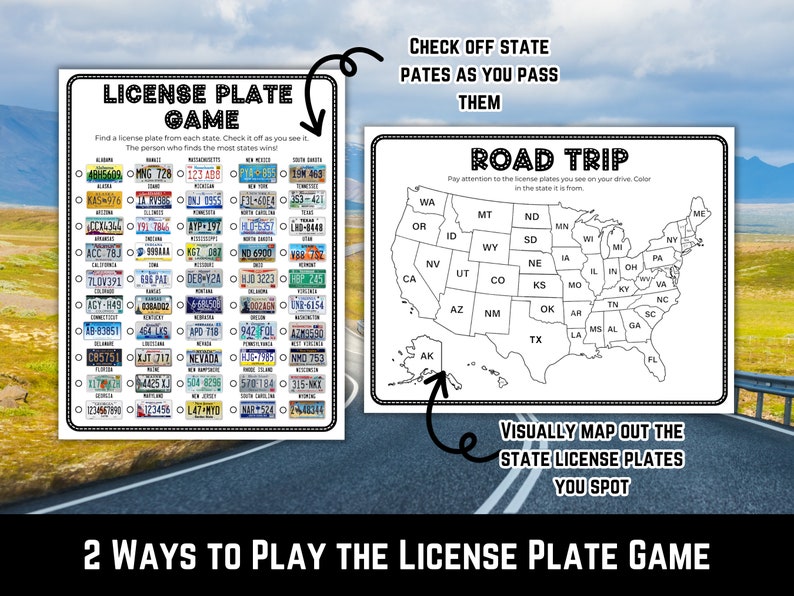 Road Trip Games Bundle, Road Trip Printable, Family Road Trip ...