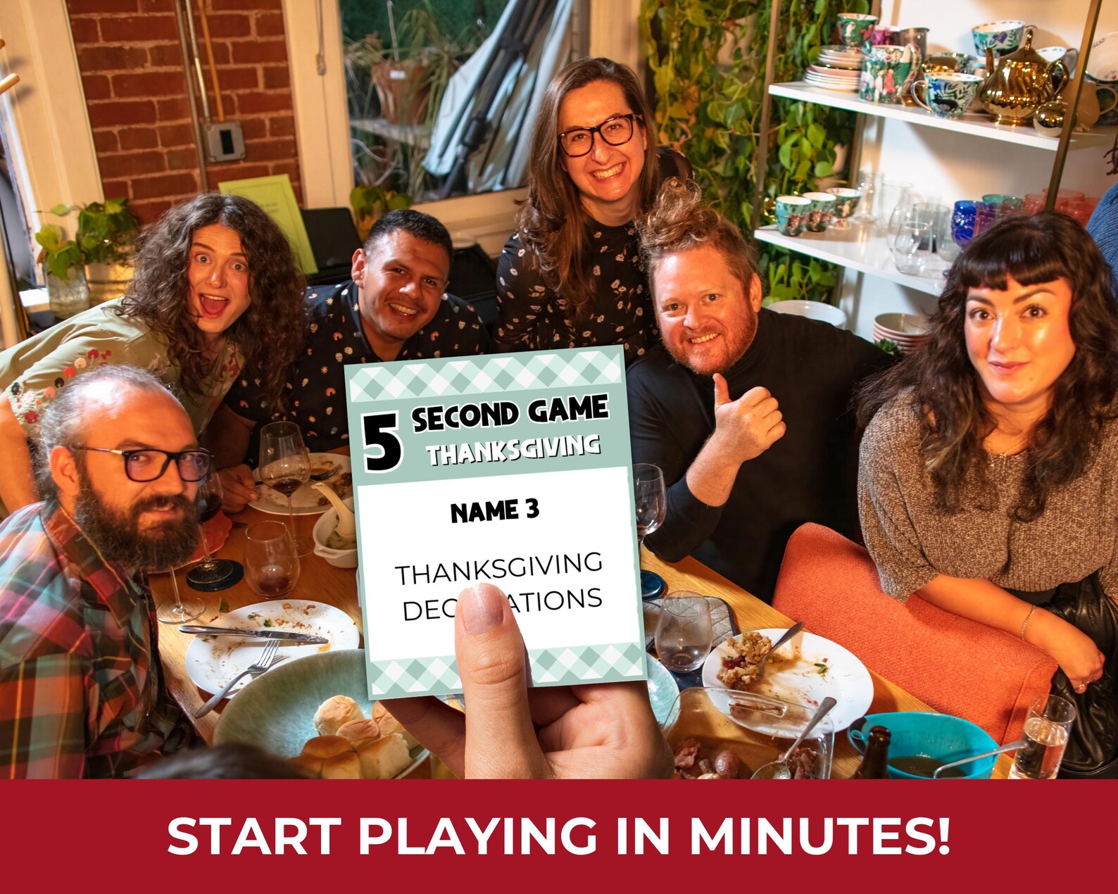 5 Second Game Thanksgiving, Think Fast Game Printable Thanksgiving ...