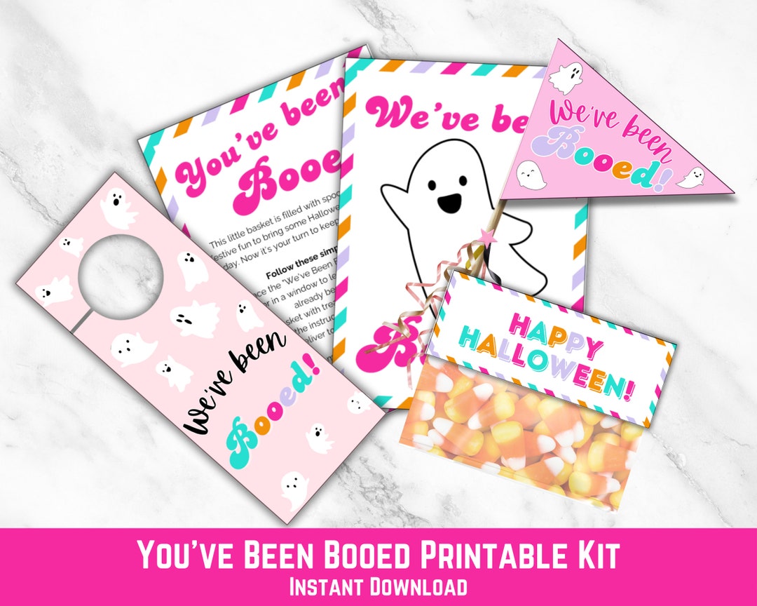You've Been Booed Halloween Kit, Workplace Boo Basket, Pinkoween ...