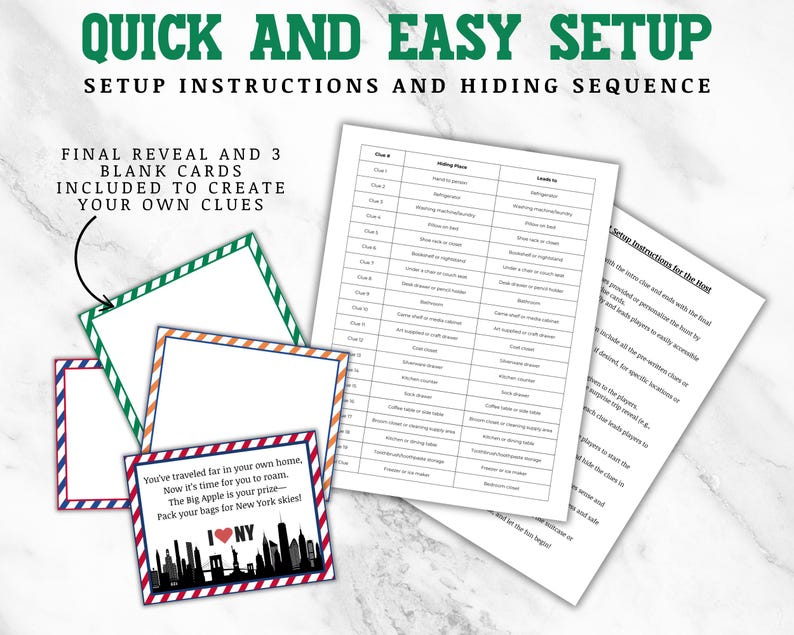 Surprise Trip Reveal to New York City Scavenger Hunt, NYC Personalized ...