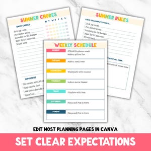 Summer Camp at Home Planner, DIY Summer Break Activities, Summer Camp ...