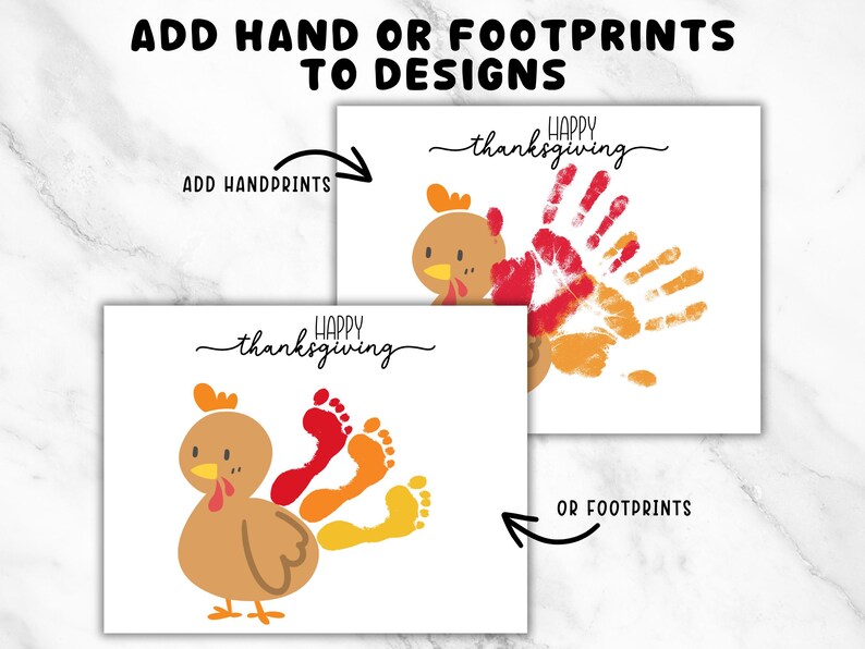 Printable Handprint Calendar 2025/2026, Handprint Footprint Art for ...