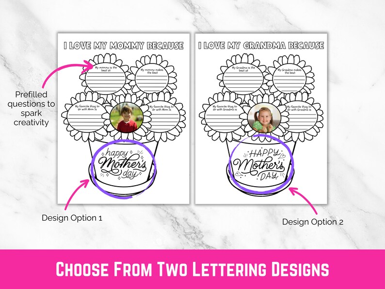 I Love Mom Coloring Page, Printable Mother's Day Activity, Mothers Day ...