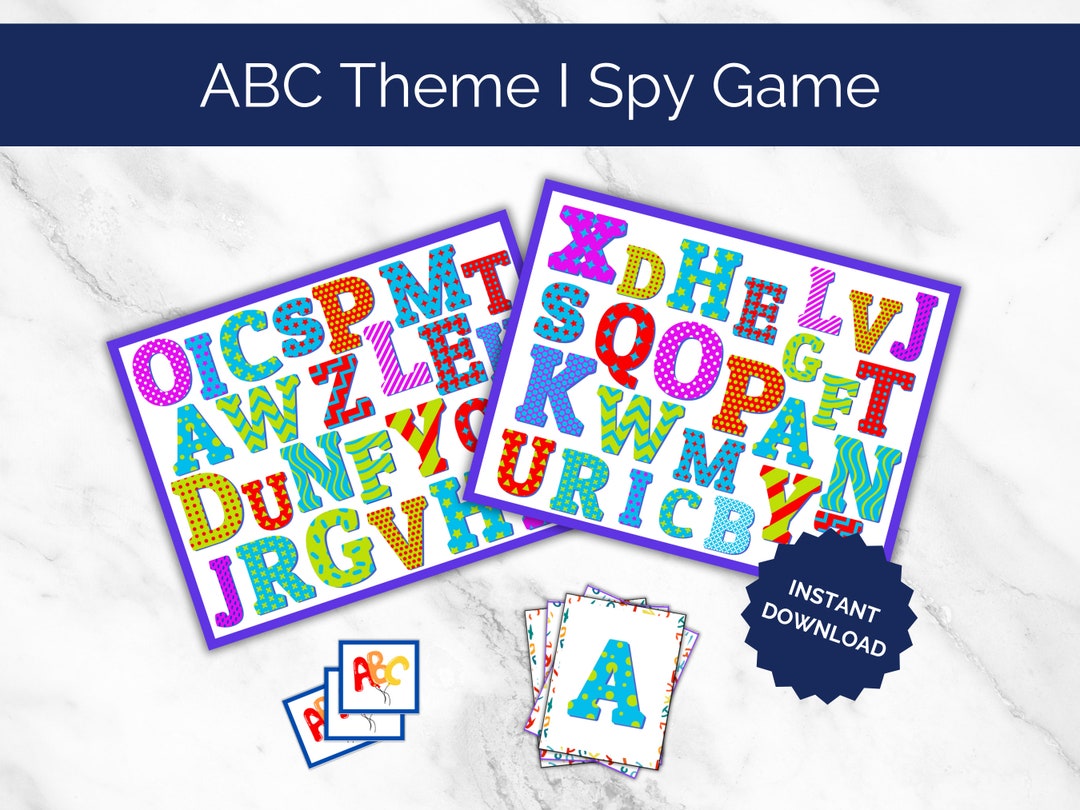 Letter Recognition I Spy Game, ABC Seek and Find Game, Alphabet Seek ...
