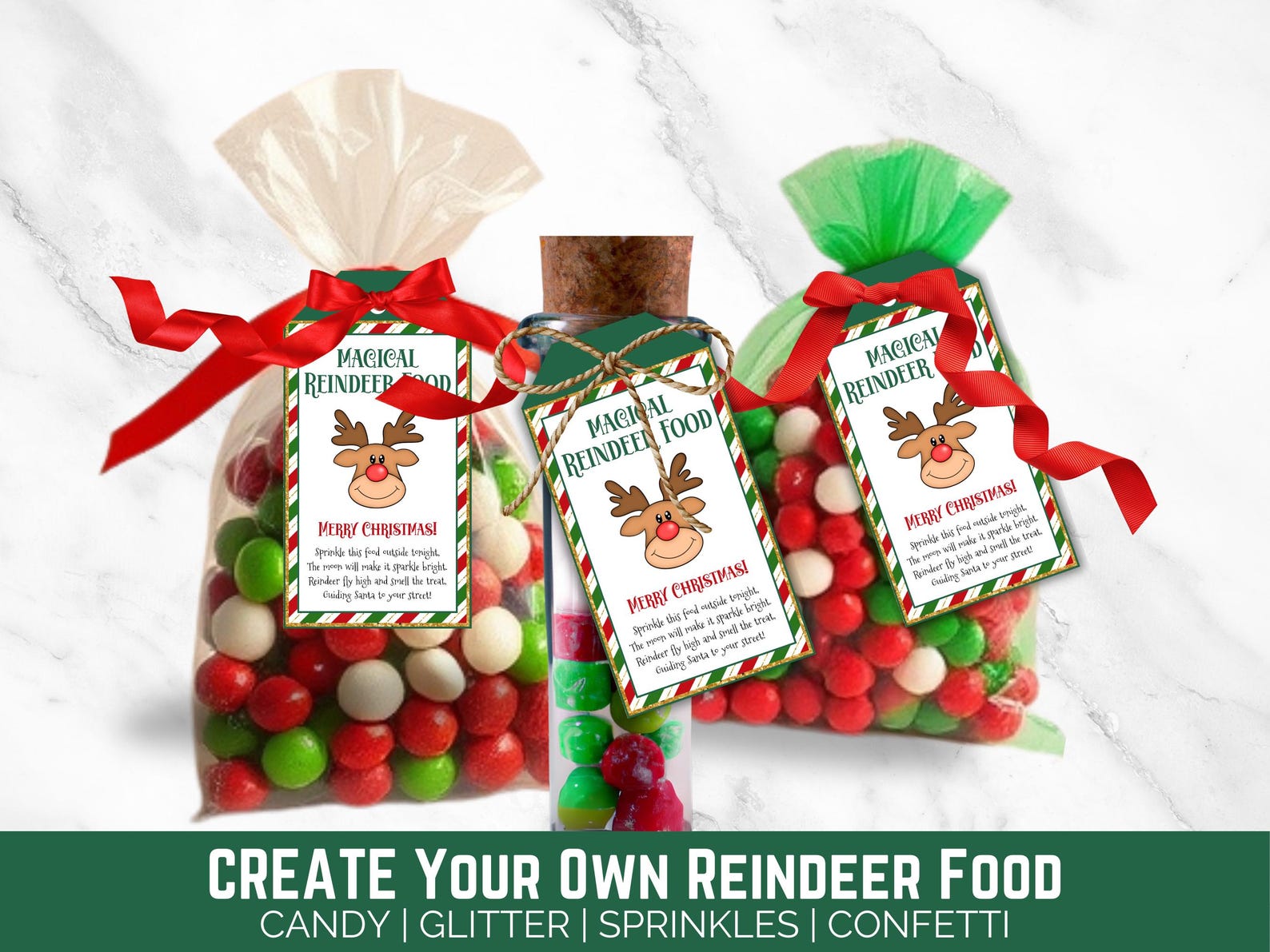Magic Reindeer Food Treat Bag Topper Printable (PDF Download) - Etsy