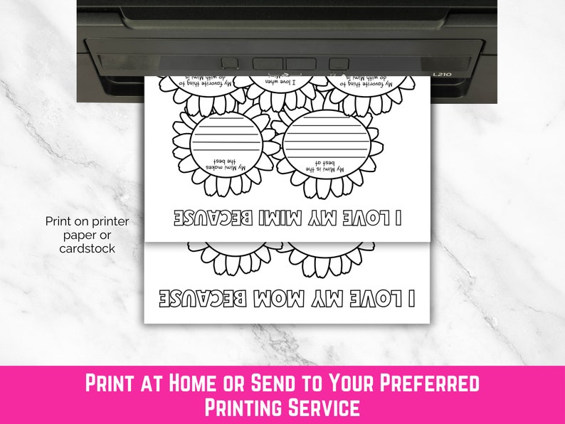 I Love Mom Coloring Page, Printable Mother's Day Activity, Mothers Day ...