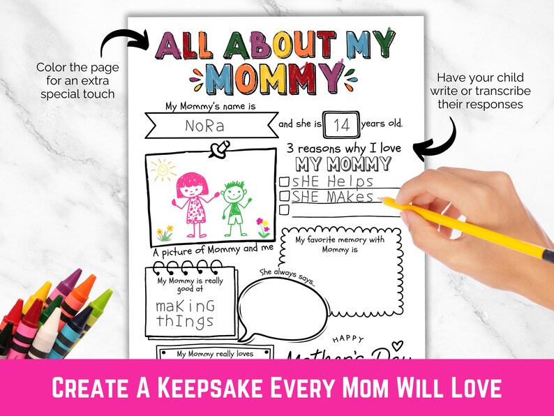 All About My Mom Printable, Mothers Day Flyer, All About Grandma ...