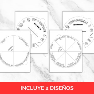 Todo Sobre Mi, Spanish All About Me Spinner Wheel Activity, Back to ...