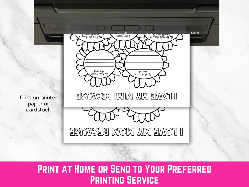 I Love Mom Coloring Page, Printable Mother's Day Activity, Mothers Day ...