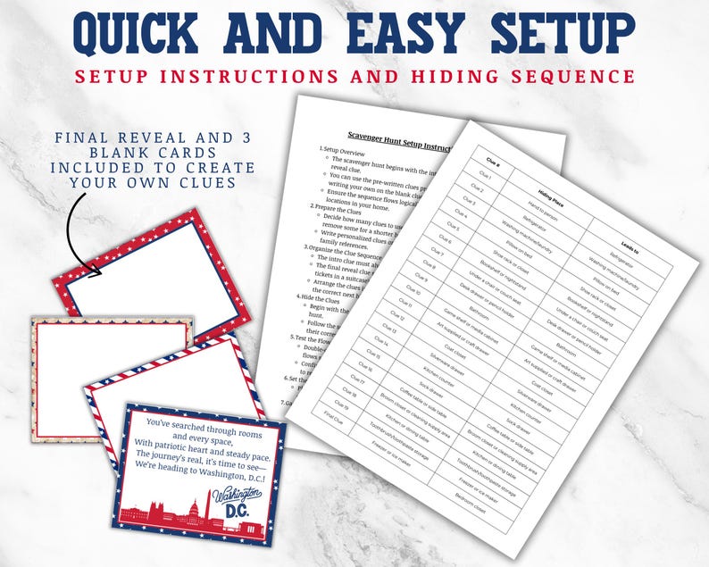 Surprise Trip Reveal to Washington DC Scavenger Hunt, Personalized ...