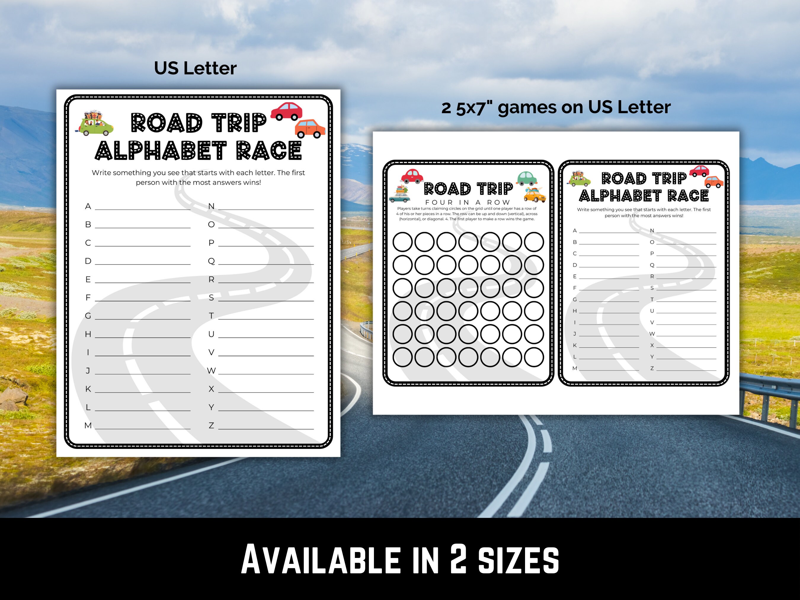 Road Trip Games Bundle, Road Trip Printable, Family Road Trip ...