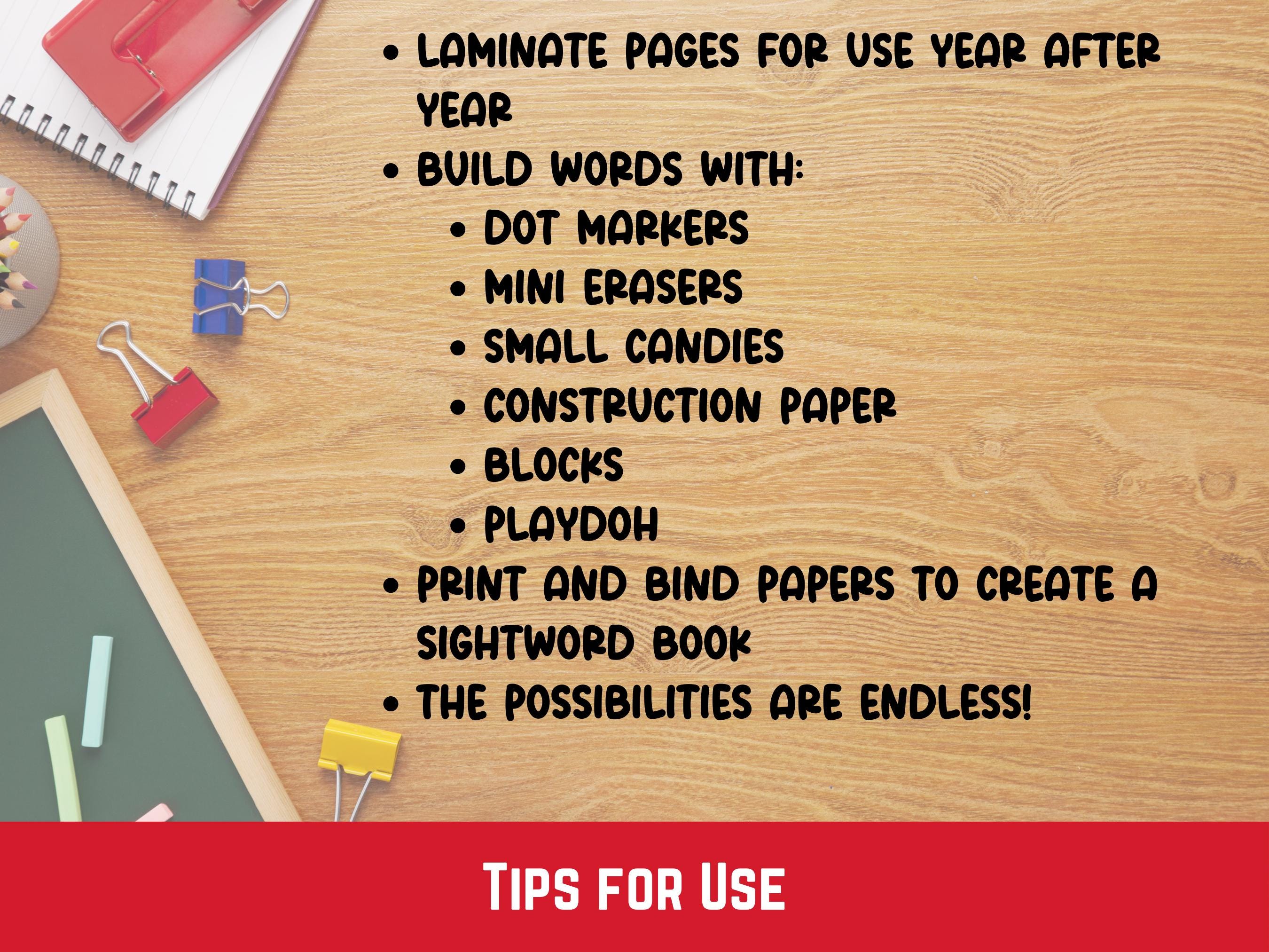 Dolch Word Sight Word Activity, Dolch Sight Words, Dot Marker Sight ...