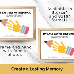 2024 Preschool Graduation Handprint Art, Graduation Handprint Craft ...