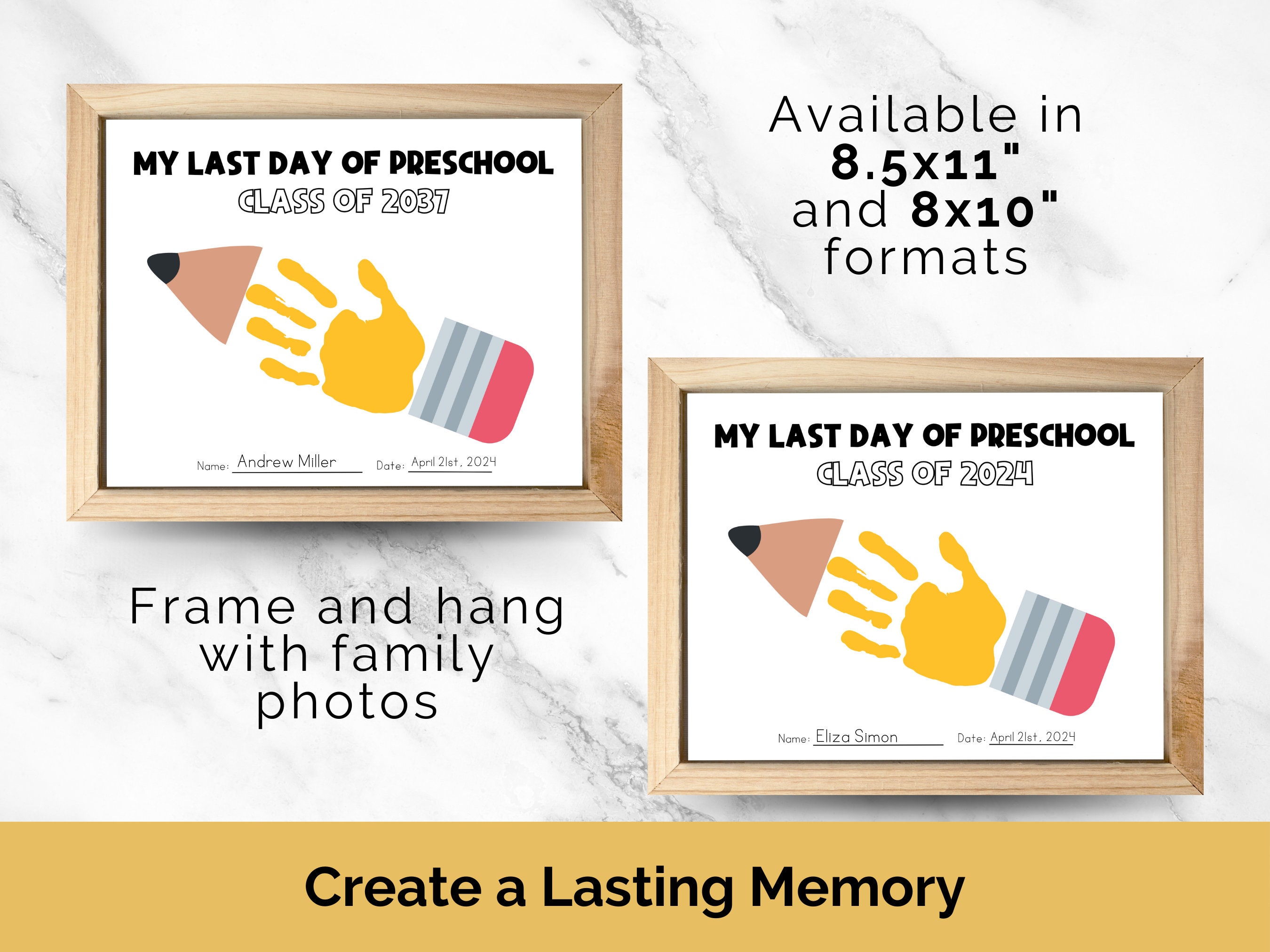 2024 Preschool Graduation Handprint Art, Graduation Handprint Craft ...