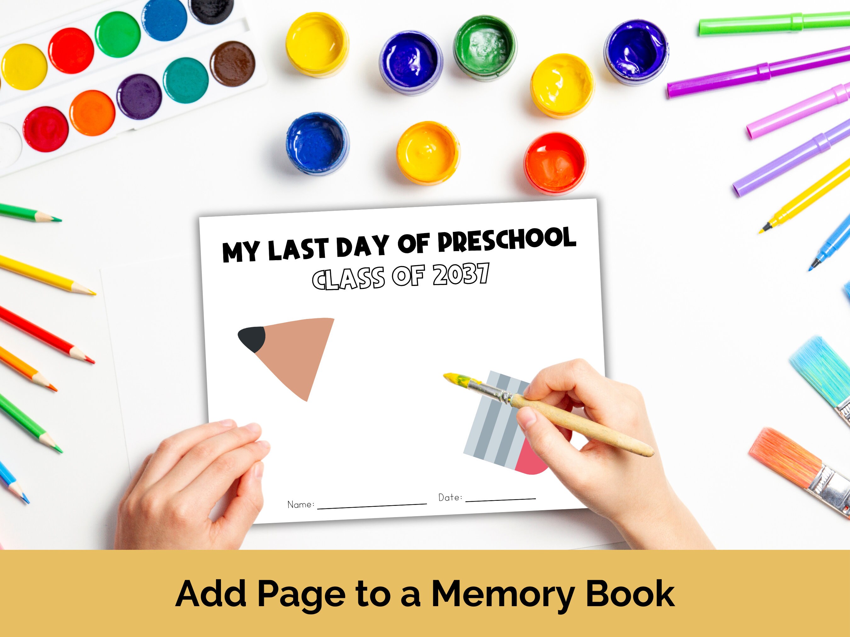 2024 Preschool Graduation Handprint Art, Graduation Handprint Craft ...