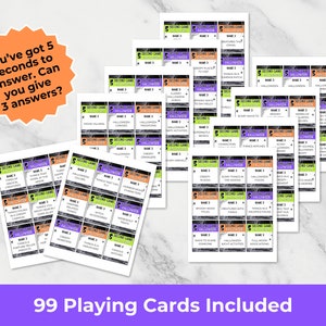 Halloween 5 Second Game, Printable Halloween Trivia for Teens and ...