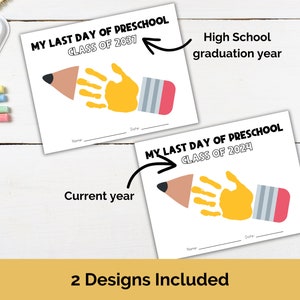 2024 Preschool Graduation Handprint Art, Graduation Handprint Craft ...