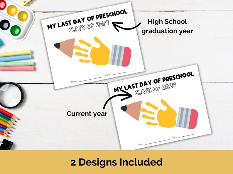 2024 Preschool Graduation Handprint Art, Graduation Handprint Craft ...