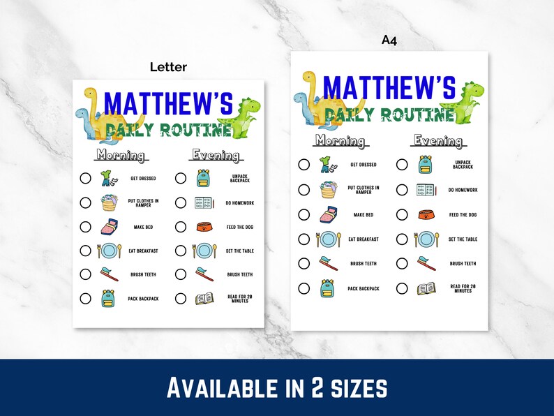 Visual Chore Chart Printable Chore Chart Visual Schedule for Kids Kids ...