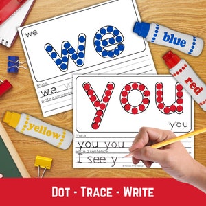 Dolch Word Sight Word Activity, Dolch Sight Words, Dot Marker Sight ...