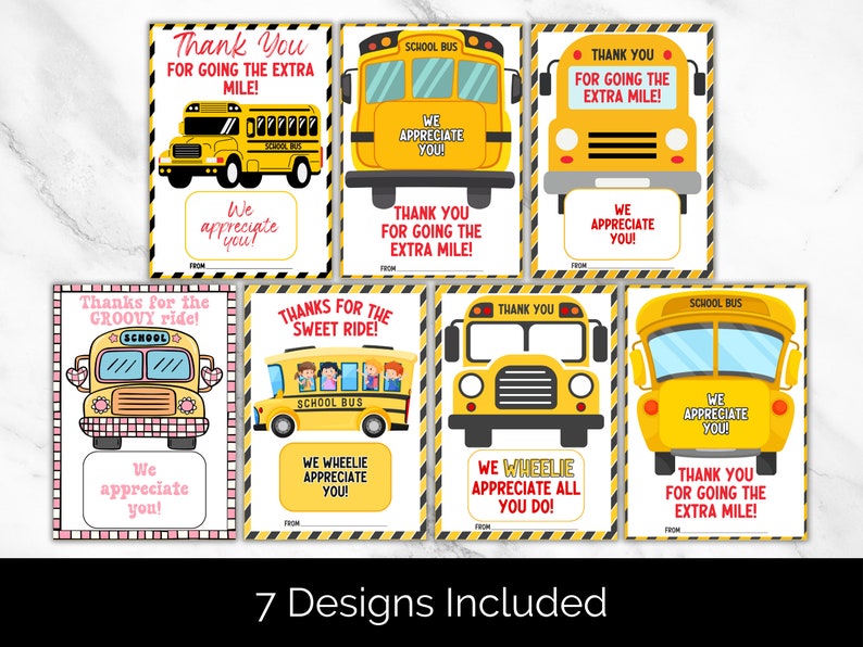 Bus Driver Gift Card Holder, Printable Bus Driver Appreciation Gift ...
