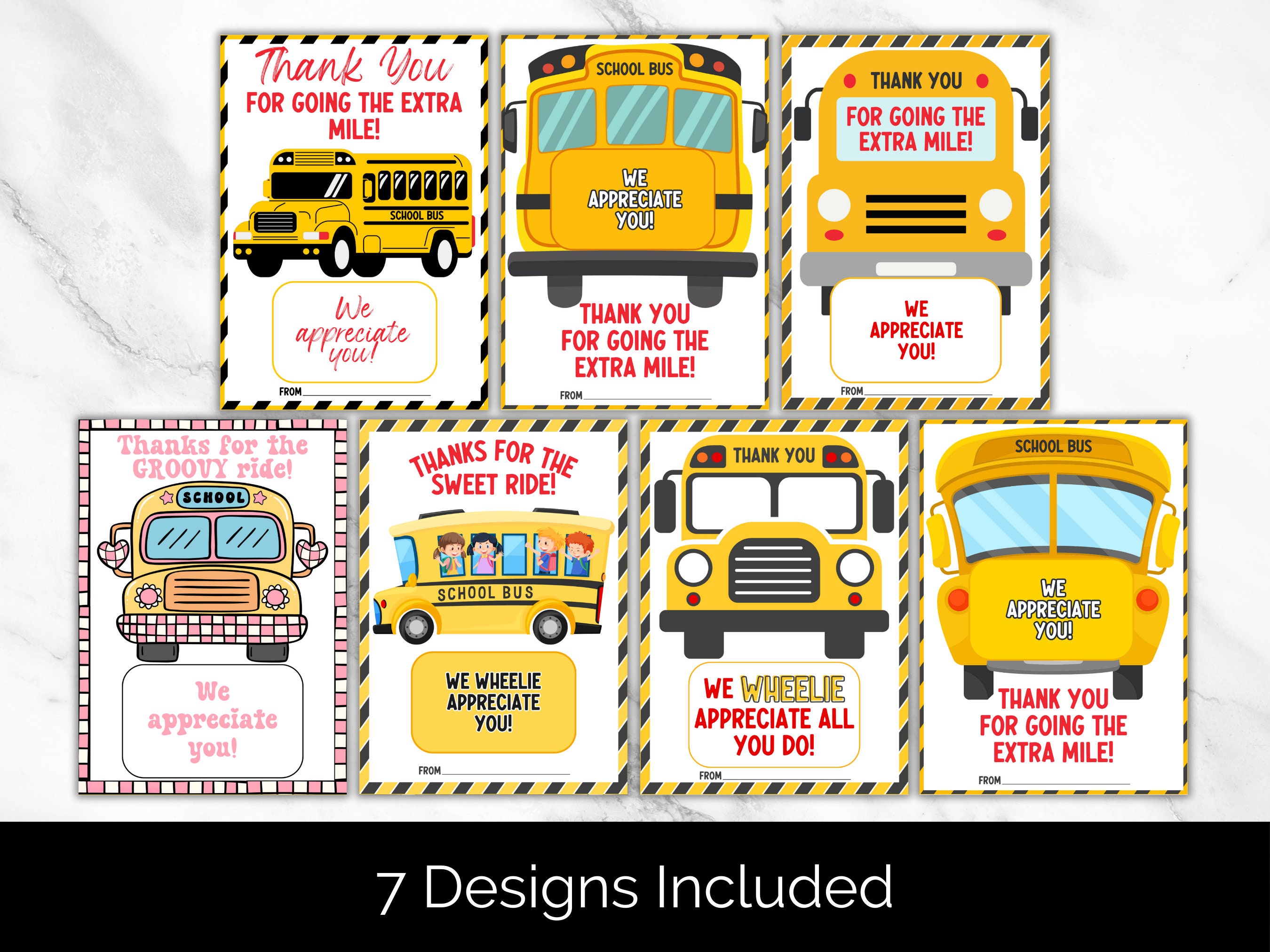 Bus Driver Gift Card Holder, Printable Bus Driver Appreciation Gift ...