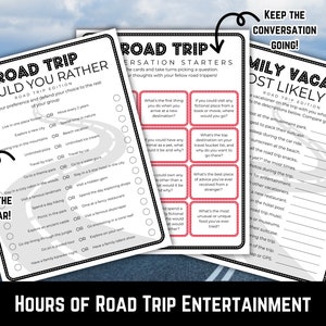 Road Trip Games Bundle, Road Trip Printable, Family Road Trip ...