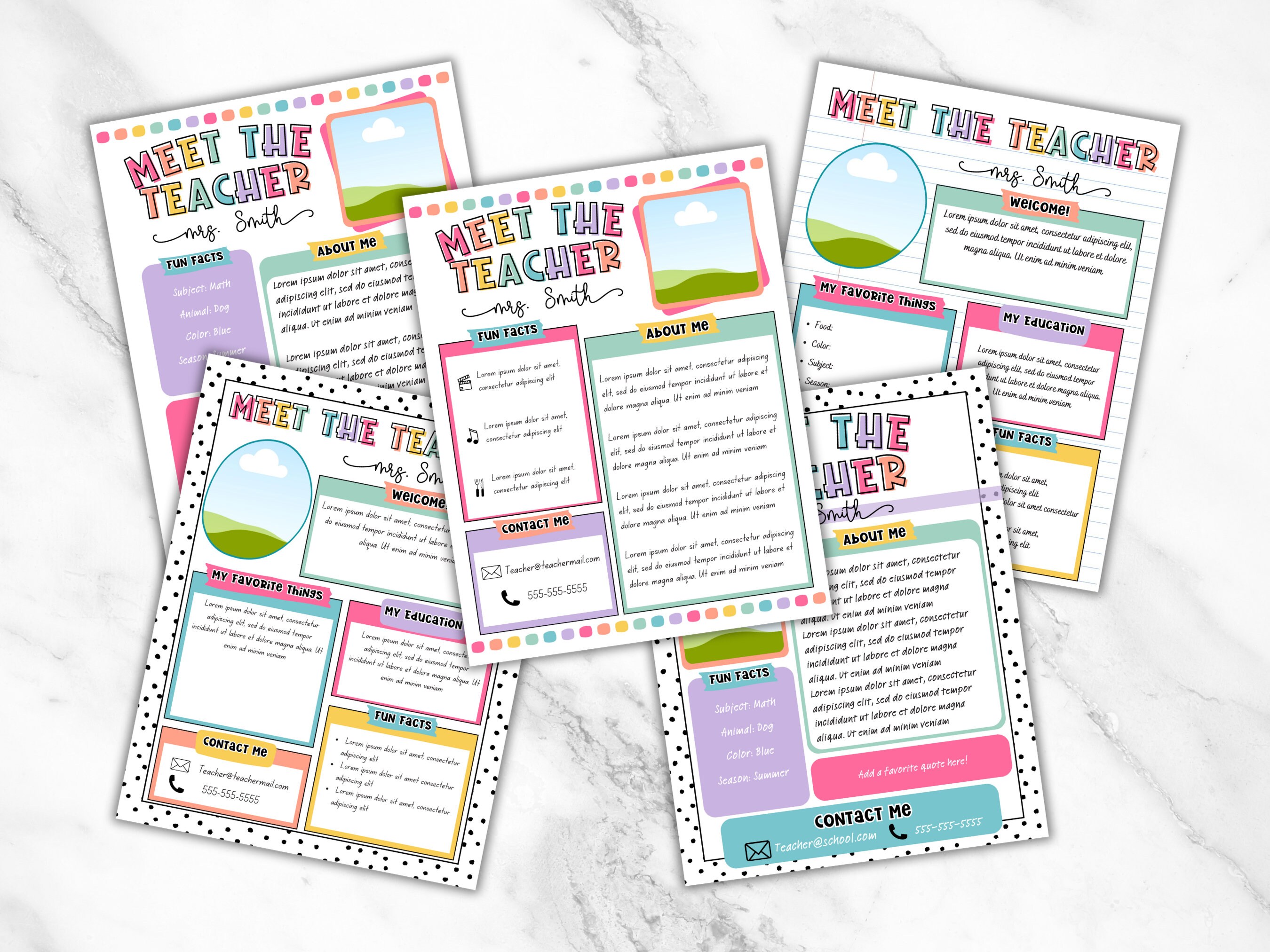 Editable Meet the Teacher Template: Back to School Flyer (digital ...