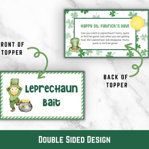 Leprechaun Bait Bag Topper, St. Patrick’s Day Printable Tag, Leprechaun ...