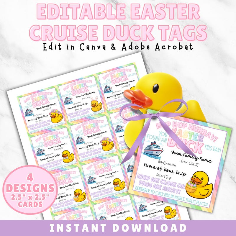 Easter Duck on Cruise - Etsy