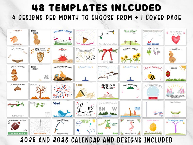 2026 Handprint Art Calendar, Printable 2025/2026 Handprint Footprint ...