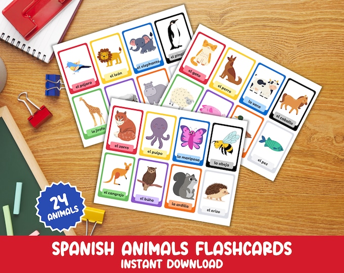 Tarjetas de animales del zoológico imprimibles para niños inglés ...