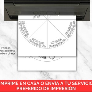 Todo Sobre Mi, Spanish All About Me Spinner Wheel Activity, Back to ...