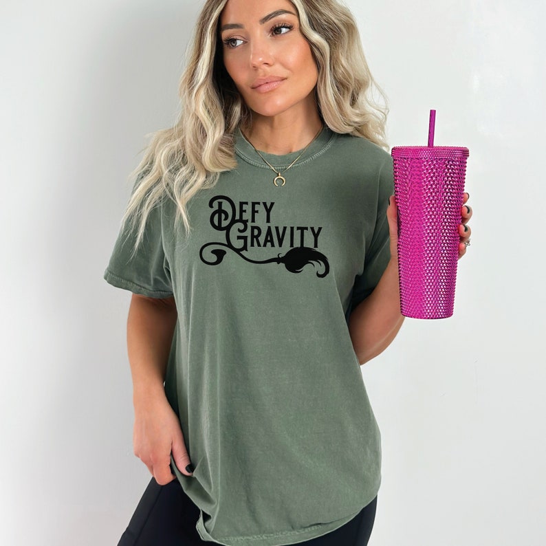 Defy Gravity T-shirt: Wicked Witch Elphaba Musical Tee - Etsy