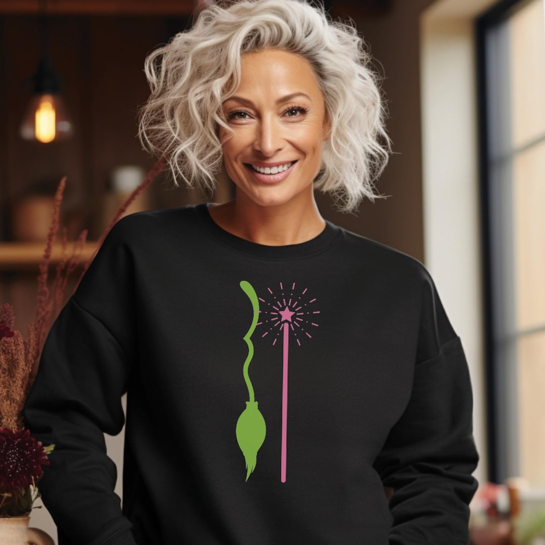 Wicked Elphaba Glinda Best Friends Magic Wand Broomstick Wicked Musical ...