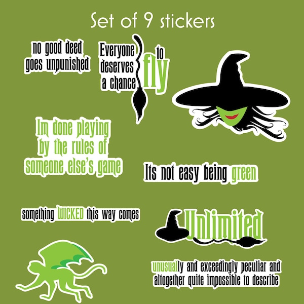 Wicked Stickers - Etsy