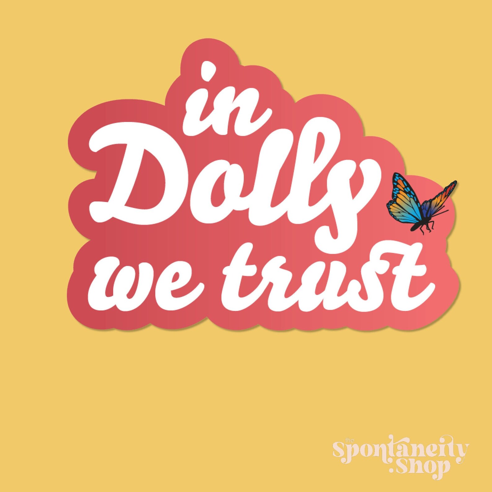 Dolly Parton Sticker: in Dolly We Trust, Cowgirl Music Gift - Etsy