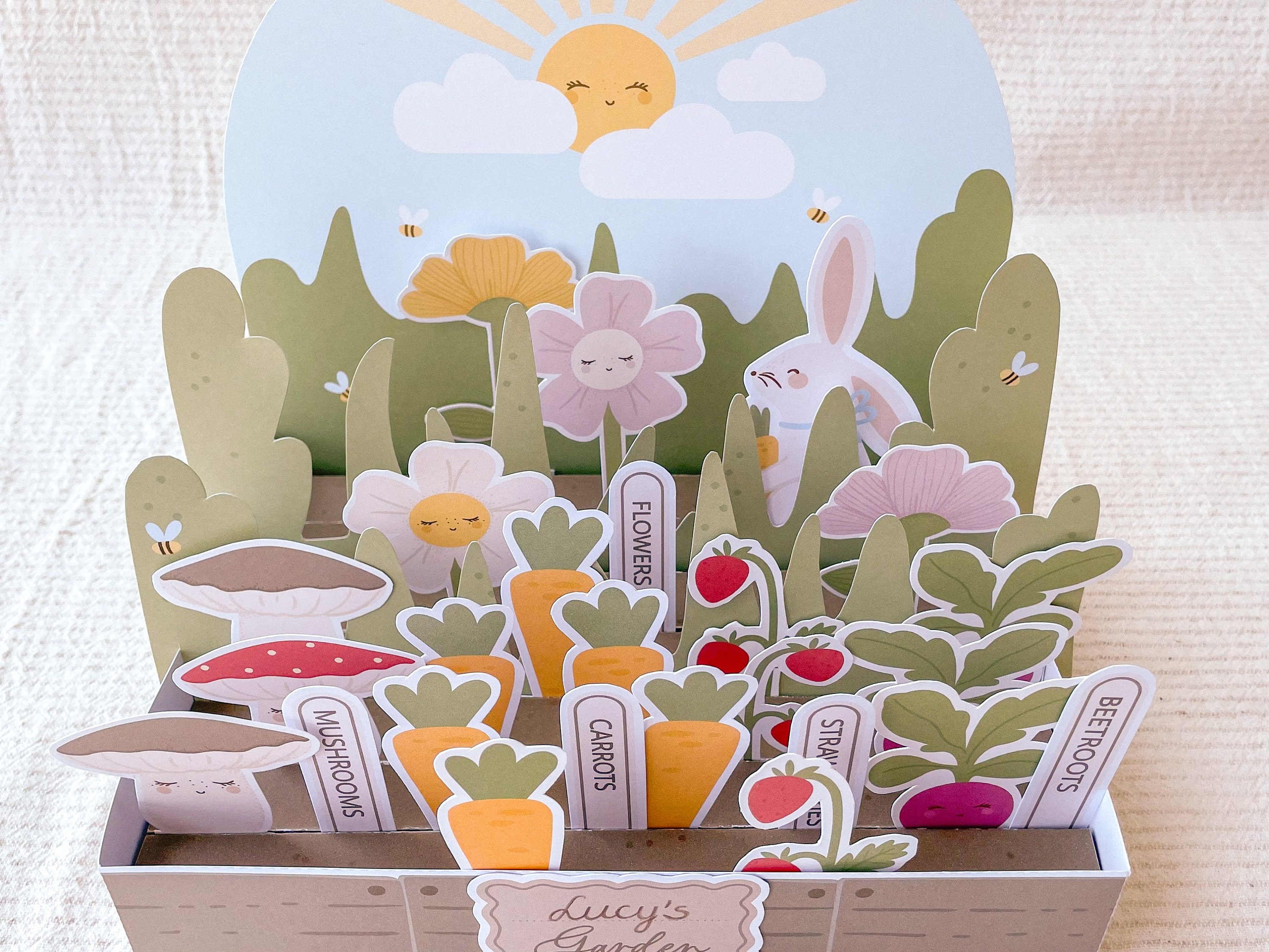 Paper Garden Kit, Printable Activity Craft, Handmade Gift for ...
