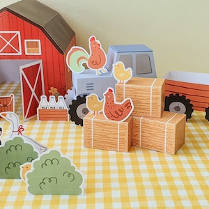 Paper Farm, Printable Activities for Kids, Instant Download, Colorful ...