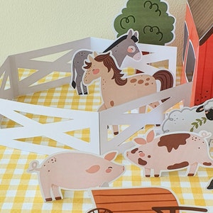 Paper Farm, Printable Activities for Kids, Instant Download, Colorful ...