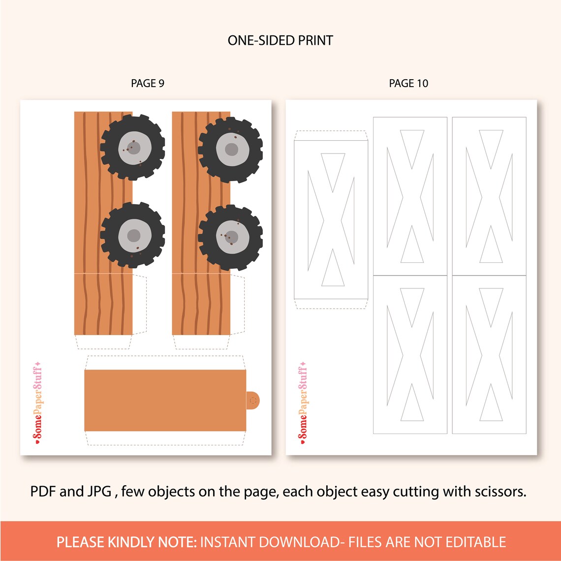 Paper Farm, Printable Activities for Kids, Instant Download, Colorful ...