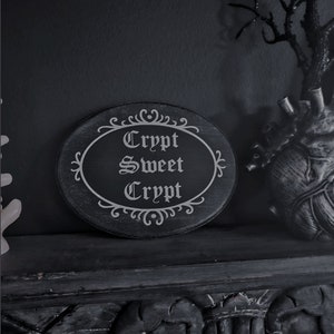 Crypt Sweet Crypt Plaque - Etsy