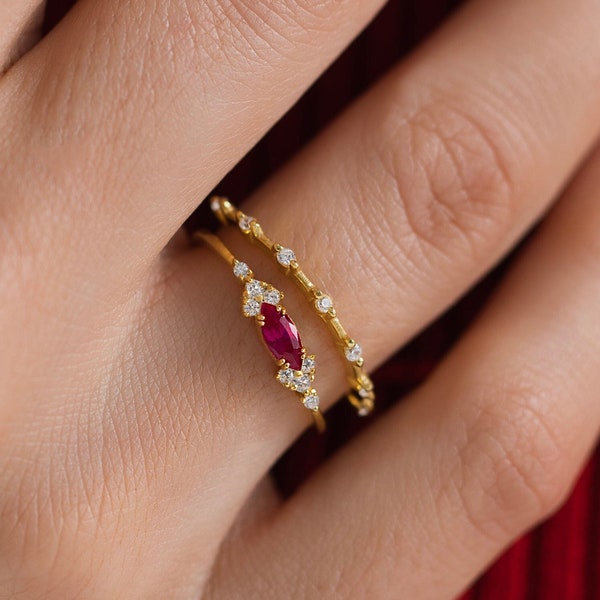 Natural Ruby Ring - Etsy